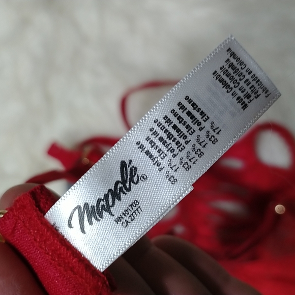 mapale | Intimates & Sleepwear | New Mapale Red Lace Bralette Sexy ...